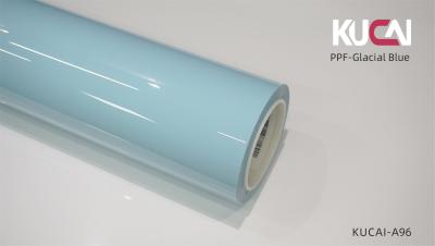 China Glacier Blue PPF Paint Protection Film 7.5 Mil Thickness with 5-Year Warranty | Self-Healing TPU Material for sale