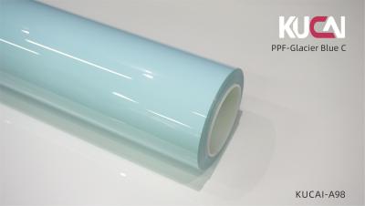 China Custom Glacier Blue TPU Color PPF Automotive Paint Protection Film 7.5 Mil Thickness with 5-Year Warranty for sale