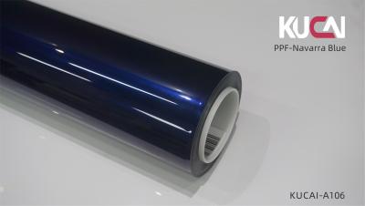 China Navarra Blue TPU Car Paint Protection Film 7.5 Mil Self Healing PPF Roll for sale