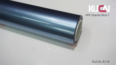 China Glacier Blue TPU PPF Paint Protection Film 7.5 Mil Thickness with 5-Year Warranty and Self-Healing Technology for sale