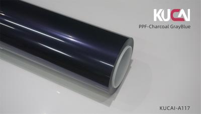 China Charcoal Gary Blue TPU PPF Paint Protection Film 7.5 Mil Self Adhesive 5 Year Warranty for sale