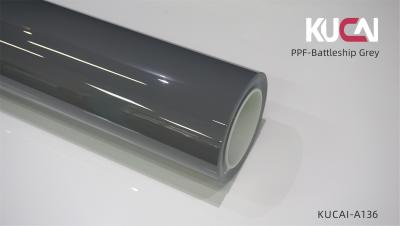 China Lubrizol TPU Battleship Grey PPF Wrap - 7.5 Mil Thickness Paint Protection Film with 5-Year Warranty for sale