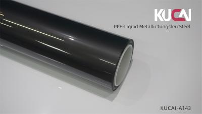 China Liquid Metallic Tungsten Steel Grey PPF Paint Protection Film 7.5 Mil Thickness with 5-Year Warranty for sale