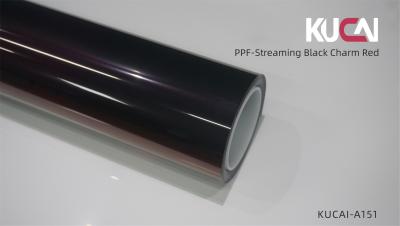 China Streaming Black Charm Red PPF Paint Protection Film 5ft x 49ft - 7.5 Mil Self-Healing Vehicle Wrap for sale