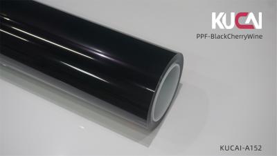 China Black Cherry Wine Paint Protection Film 7.5 Mil Thickness 1.52m x 15m Roll with 5-Year Warranty for sale