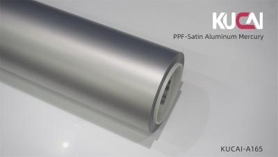 China TPU Matte PPF Wrap Satin Aluminum Mercury Paint Protection Film 1.52m×15m 7.5 Mil Thickness for sale