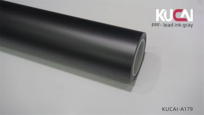 China 7.5 Mil TPU Paint Protection Film Lead Ink Gray Matte Finish with 5-Year Warranty and Self-Healing Technology for sale