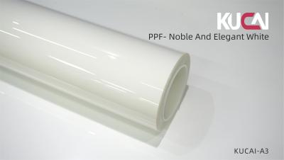 China KUCAI Nobel White TPU Paint Protection Film 7.5 Mil with 5-Year Warranty and Self-Healing Properties for sale