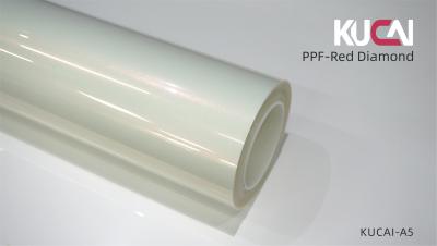 China TPU PPF Red Diamond White Paint Protection Film 7.5 Mil Thickness with 5 Year Warranty for sale