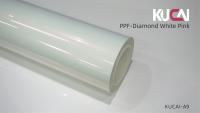 China 7.5 Mil Pink Diamond White TPU Paint Protection Film with 5-Year Warranty and Self-Healing Properties for sale