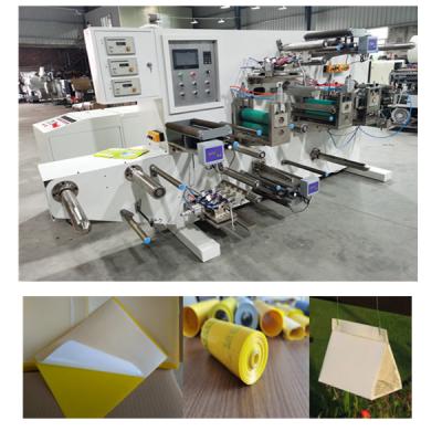 China PP Sheet Coil 2000pcs/Min Yellow Sticky Trap Making Machine AC380V for sale
