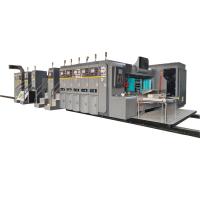 China Full PLC High Definition 5color Printing Slotting Die Cutting Machine for sale