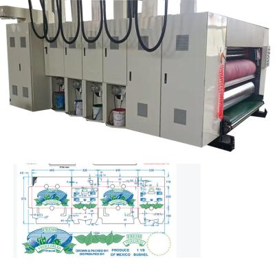 China Computer Touch Screen 1-5color Printer Slotter Die Cutter Machine for sale