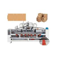 China Automatic Box Folder Gluer Machine With Vacuum Feeding PLC Control for sale