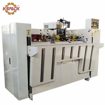 China Semi Automatic Box Folder Gluer Machine With PLC Single Person for sale
