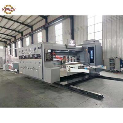 China PLC Control 3 Colors Corrugated Box Printing Machine With Slotting for sale