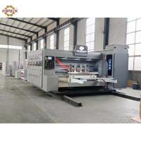 China Stainless Steel Surface Fluting Corrugated Box Printing Machine with ABB PLC for sale