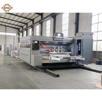 China Stainless Steel Surface Fluting Corrugated Box Printing Machine with ABB PLC for sale
