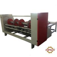China Semi Automatic Chain Feeding Rotary Slotter Machine 2 Knife 4 Crease for sale