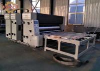 China Chain Feed Corrugated Box Printing Machine 3 Color Slotter 900 * 2000 for sale