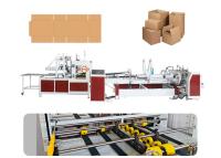 China High Speed Automatic Box Folder Gluer Machine With PLC Digital Display for sale