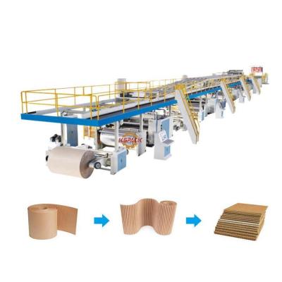 China Steam Heating Packaging Line For Corrugated Paper Board Production Speed 0-200m/min for sale