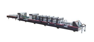 China Automatic 4 And 6 Points Box Folder Gluer Machine 1200PCS Group For Any Size Box for sale