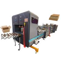 China Flexo Box Packaging Forming Carton Slotting Die Cutting Making Fold Glue Bundling Machine for sale