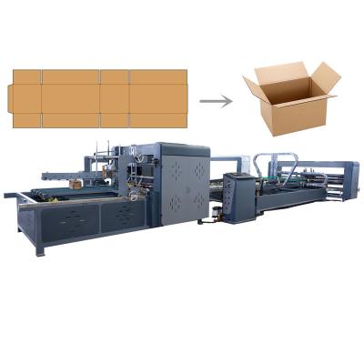 China Steel 2400 Fully Automatic Carton Folding And Gluing Machine for sale