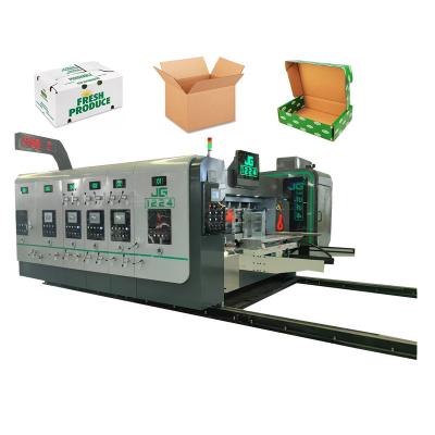 China Fully Automatic 4 Color Corrugated Flexo Printing Carton Box Corrugated Box Making Machine Carton Printer Slotter Die Cutter for sale
