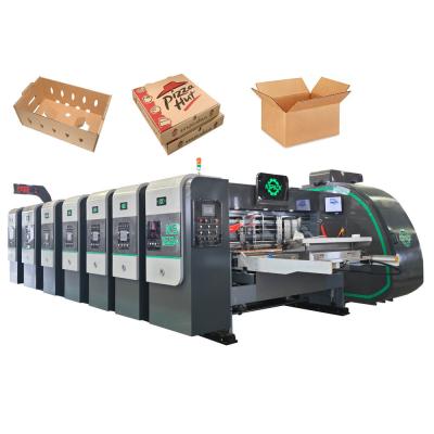 China Bottom Printing Automatic Lead Edge Corrugated Cartons Printing Machine And Carton Box Forming Printer for sale