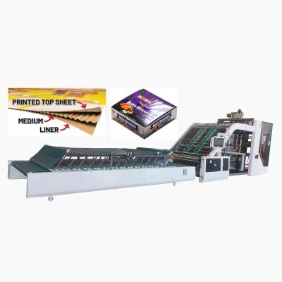 China Carton Box Making Fully Automatic Flute Laminating Machine For 3 Ply And 5 Ply Cardboard for sale
