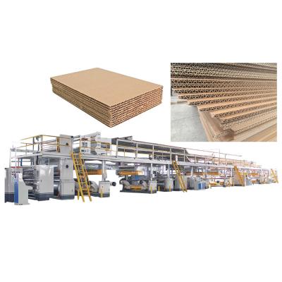 China Fully Automatic 3 5 7 Ply Corrugated Cardboard Paperboard Production Line Automatic 5ply Corrugated Carton Box Making Plant for sale