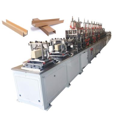 China Paper U Channel Machine Cardboard U Shape Craft Paper Edge Protector Paper Corner Board Making Machine for sale