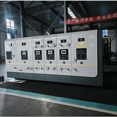 China KSPACK 4 Color Carton Corrugated Box Board Flexo Printing Machine for sale