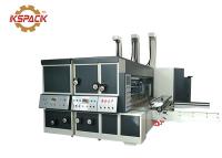China Middle Speed Corrugated Cardboard Two Color Flexo Printing Machine with Die Cutter for sale