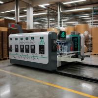 China Flexo 3 Color Printer Cardbaord Corrugated Board Slotter Die Cutter With Knives Machine for sale