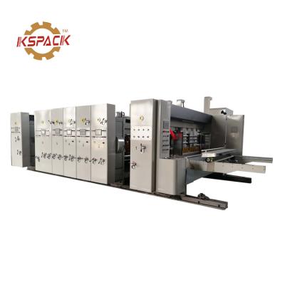 China 7.5kw Corrugated Box Printing Machine With Die Cutting And Slot for sale