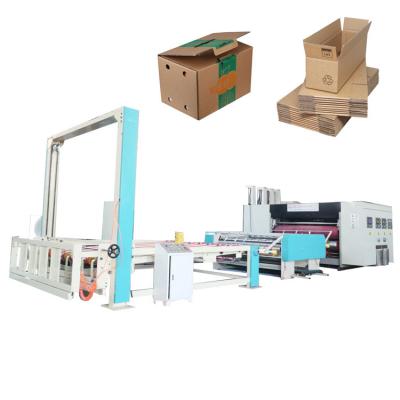 China Die Cutting 1 Colors Corrugated Box Printing Machine With Stacker for sale