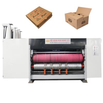 China Pizza Corrugated Box Die Cutting Machine Carton Paper Creasing And Making Packaging for sale