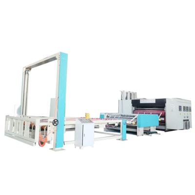 China Small Box Corrugated Box Printing Machine WDUV250-12A Machine Weight Approximately 5 Tons for sale
