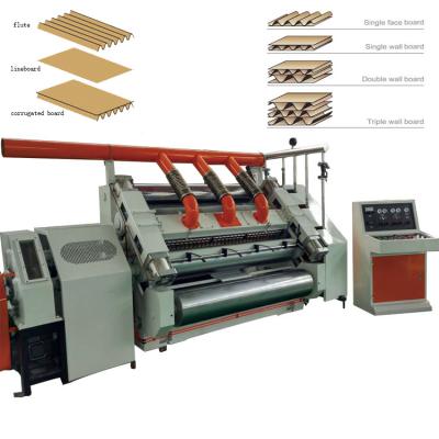 China 2 Ply Corrugated Board Production Line Single Facer Machine for sale