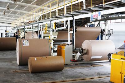 China High Speed Plc 1400-2500mm Corrugated Board Production Line Automatic for sale