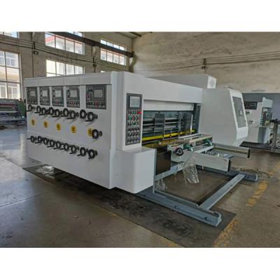 China 4 Color Flexo Corrugated Box Printing Machine Automatic Feeding for sale