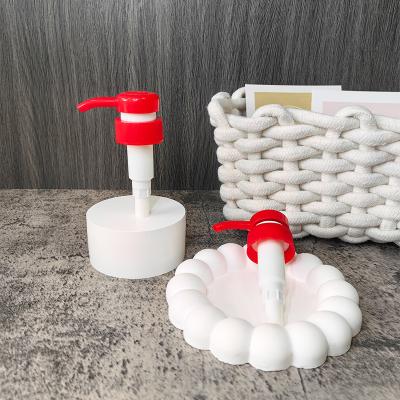 China 4cc Cosmetic Cream Lotion Pump 33/410 Screw Pump for Round Bottle PP Material for sale