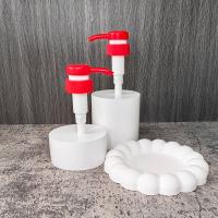China 4cc Cosmetic Cream Lotion Pump 33/410 Screw Pump for Round Bottle PP Material for sale