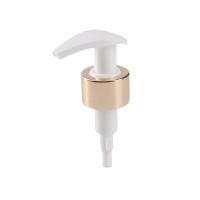 China 24/410 2cc Ribbeb Plastic Left Right Locked Sprayer Lotion Pump For Shampoo Plastic for sale