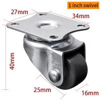 China PP Core 1 Inch Rigid Caster Wheels For Furniture Legs 201P-72 for sale