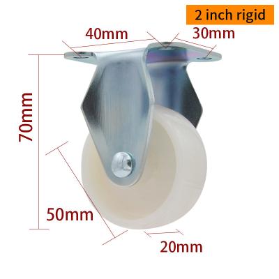 China TPA Mini Caster Wheels 50mm 40kg 2 Inch Rigid Casters 262P-23 for sale