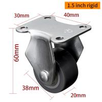 China 1.5 Inch Swivel Caster Wheels , Small Castor Wheels With Brakes for sale
